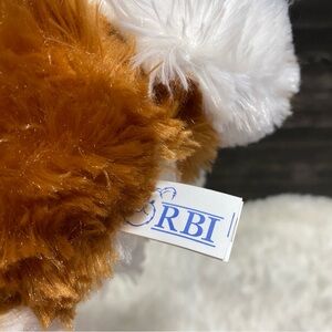 RBI | Toys | Rbi Puppy Dog Plush White Brown Red Plaid Collar Stuffed ...